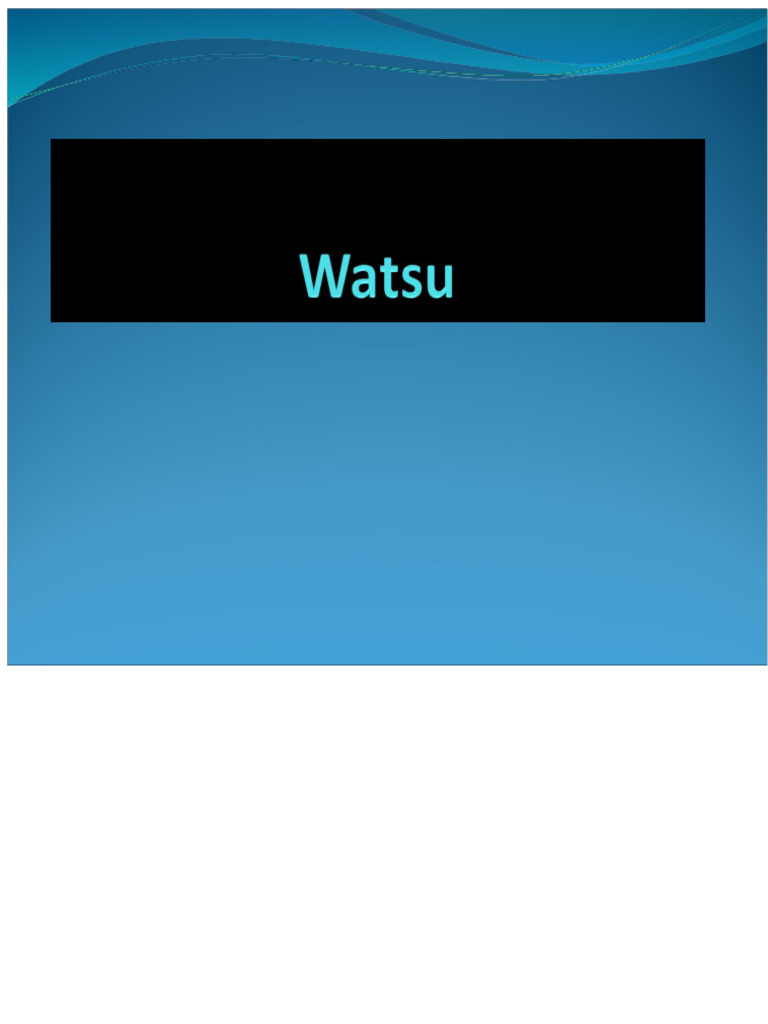 Manfaat dan Teknik Watsu Terapi Air | PDF