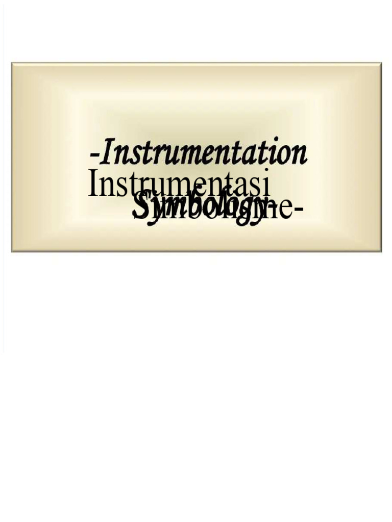 Simbol dan Diagram P&ID Instrumentasi | PDF