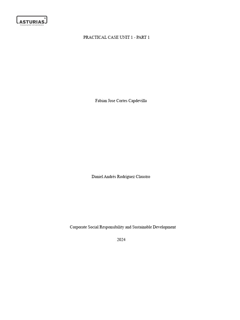 Solution Practical Case Part 1 | PDF | Corporate Social Responsibility ...