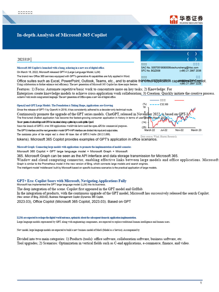 In-depth Analysis of Microsoft 365 Copilot | PDF | Microsoft Excel | Computing