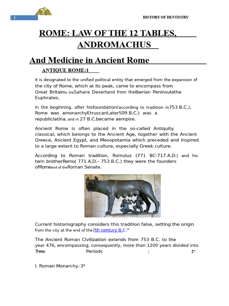 Monograph On Rome and The Laws of The Twelve Tables | PDF | Augustus ...