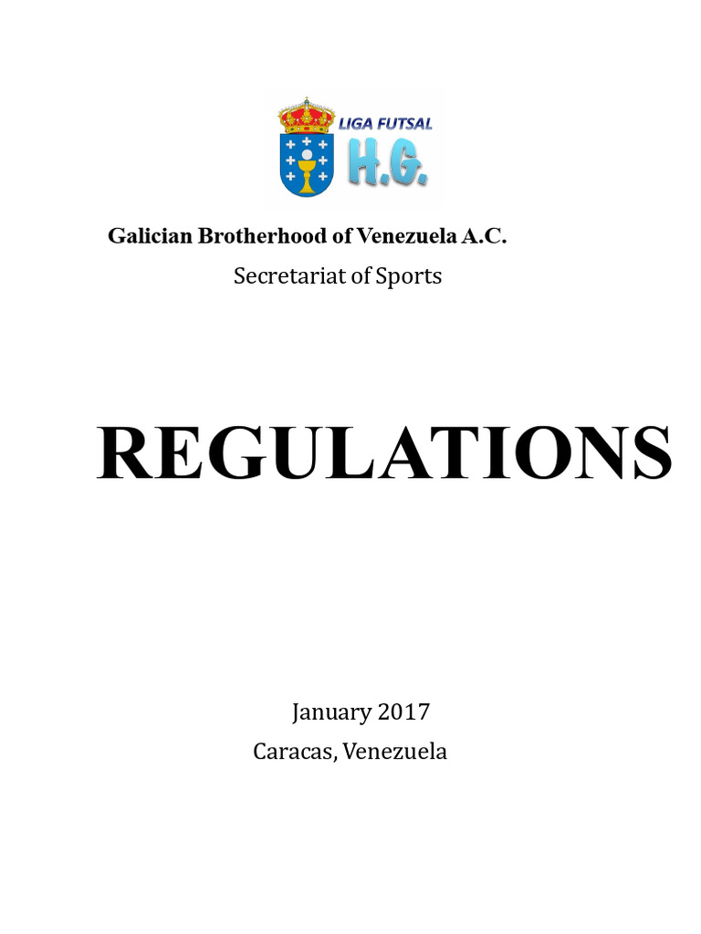 Futsal Regulations | PDF | Justice | Crime & Violence