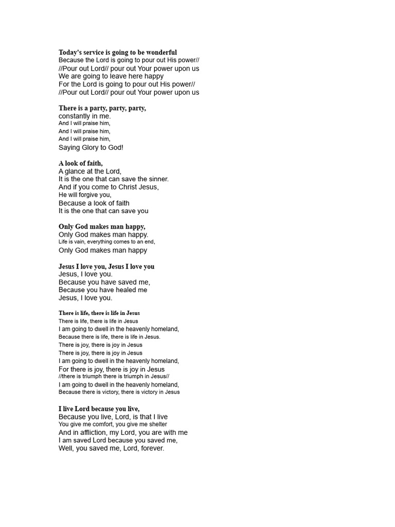 Pentecostal Choirs | PDF | God In Christianity | Jesus