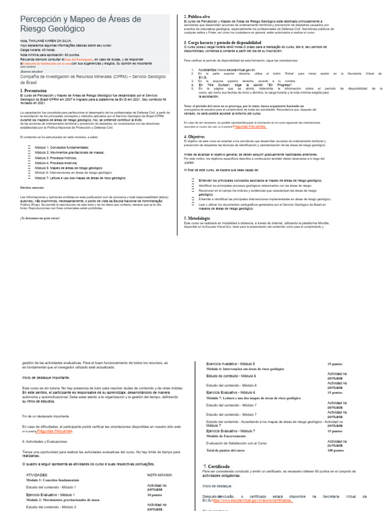 Notas de Clase Percepción y Mapeo de Áreas de Riesgo Geológico - Notas ...