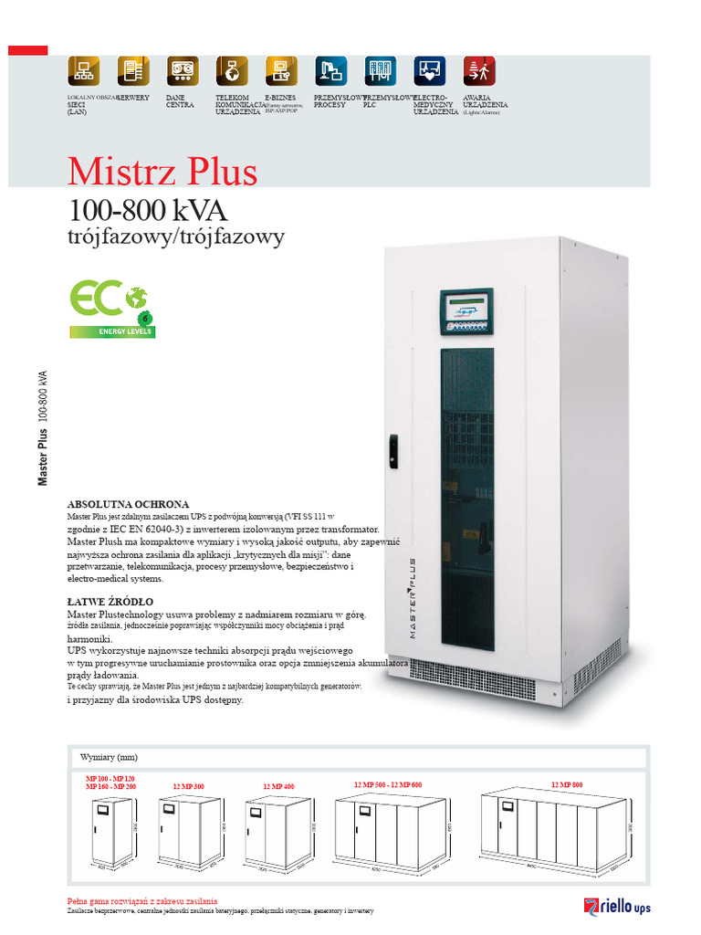 riello-ups-masterplus | PDF