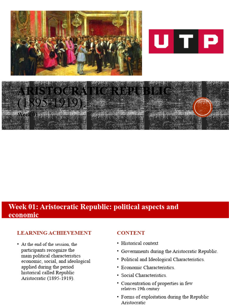 Aristocratic Republic: Politics & Economy | PDF | Political Science