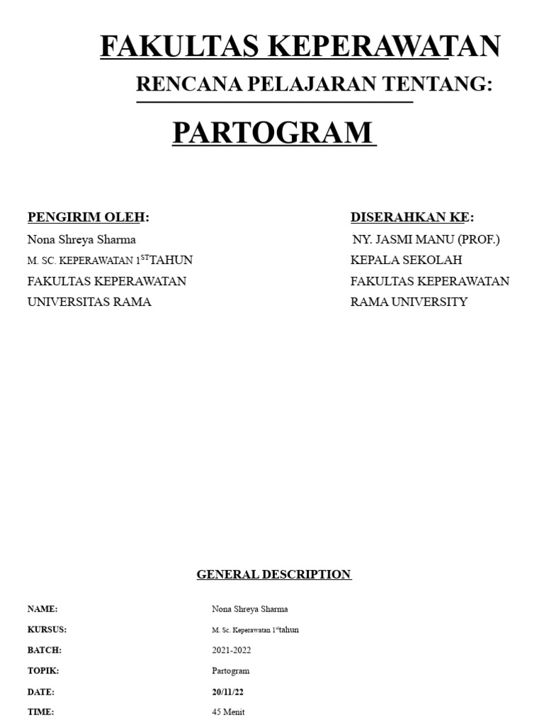 Mengajar Makro - Partogram | PDF