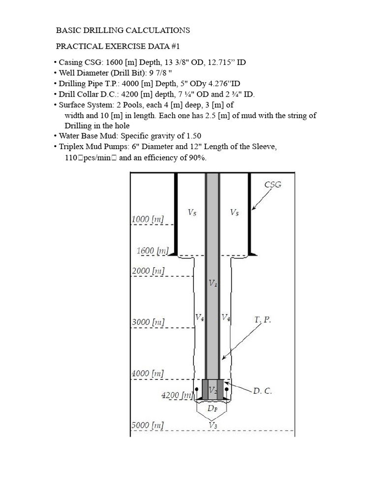 Drilling Calculations and Capacities Guide | PDF | Pump | Pressure