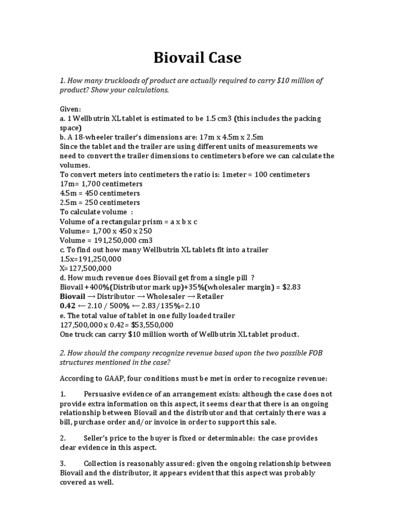 Biovail | PDF | Business Economics | Business