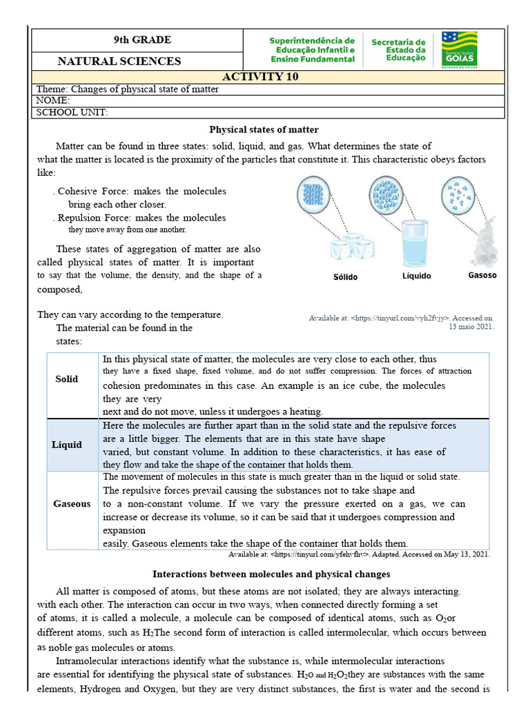 Understanding Physical States of Matter | PDF | Gases | Liquids