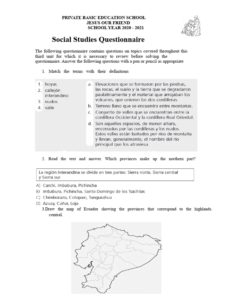 7th Social Studies Quiz | PDF