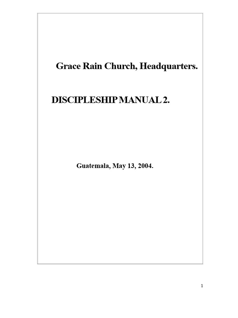 Discipleship Manual 2 | PDF | Miracle | Daniel (Biblical Figure)