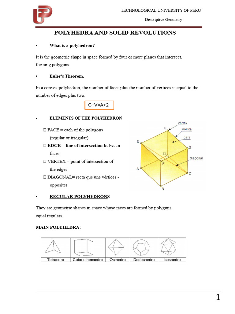 Polyhedra and Bodies of Revolution | PDF | Sphere | Triangle