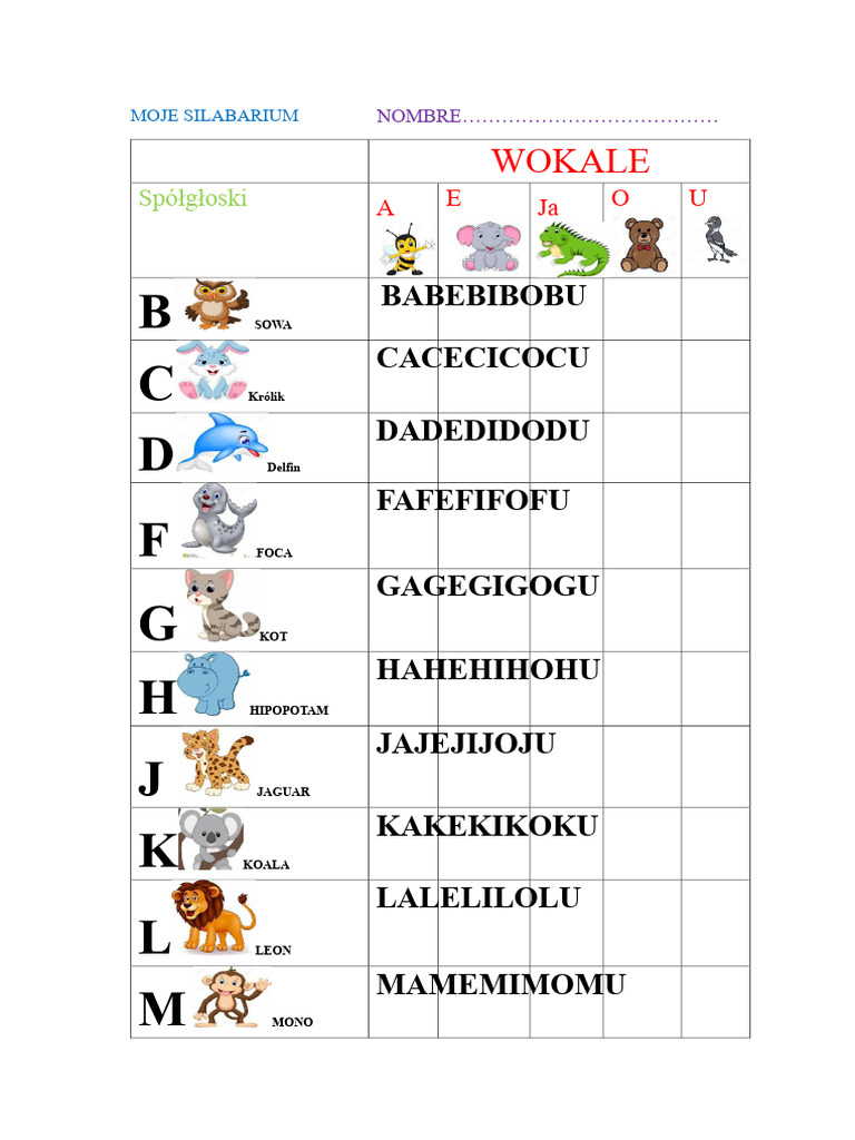 ABC Z Zwierzętami | PDF