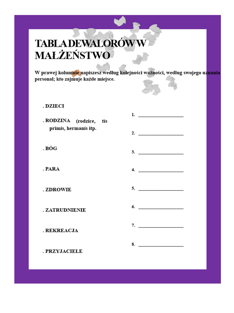 Jak Zbudować Moje Małżeństwo Na Skale | PDF