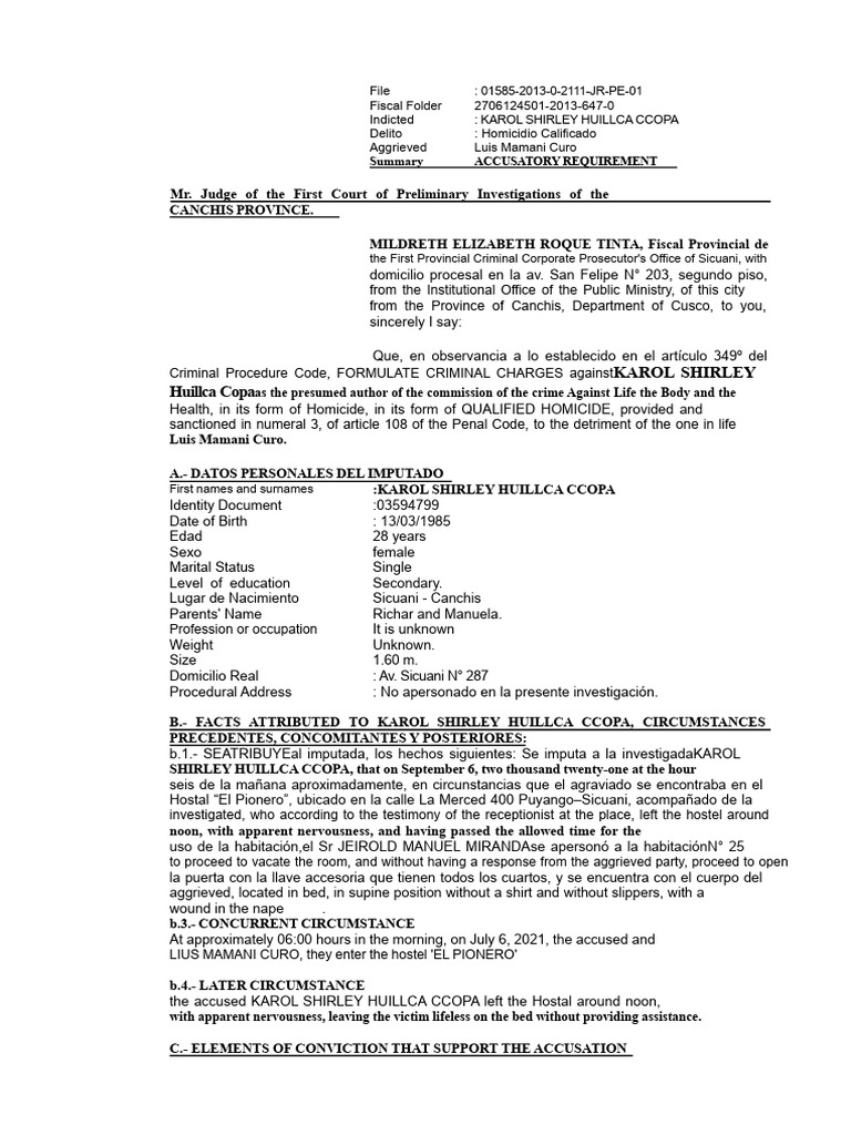 Qualified Homicide Charge End | PDF | Crimes | Crime & Violence