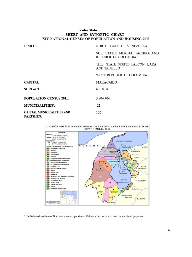 Zulia State 2011 Census Data Summary | PDF | Venezuela