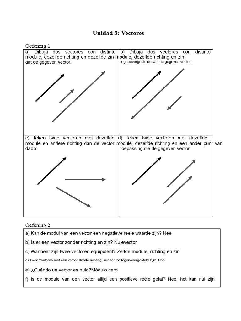 ESO 4 Geometrie Vectoren 004 | PDF