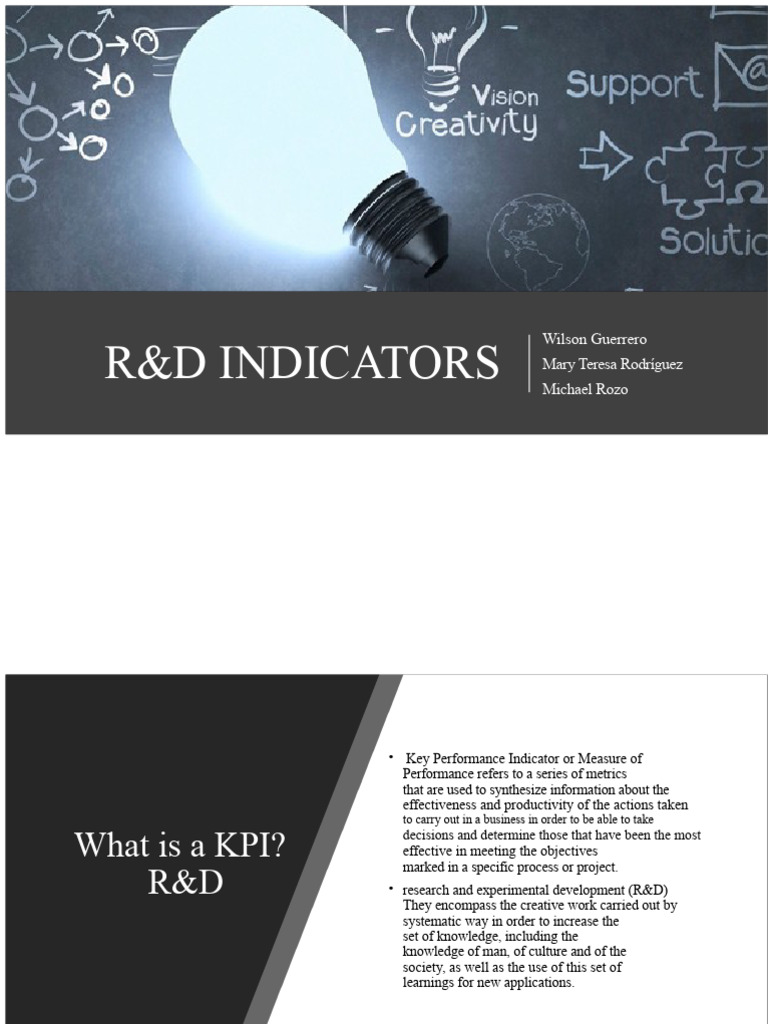 R&D Performance and KPI Analysis Guide | PDF | Performance Indicator ...