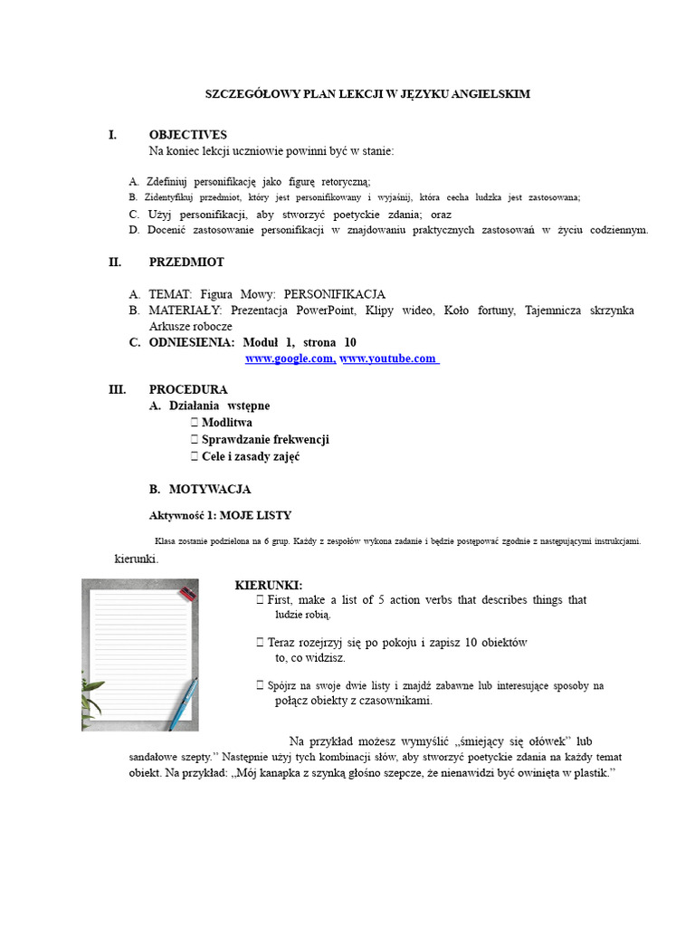 LP Personifikacja | PDF