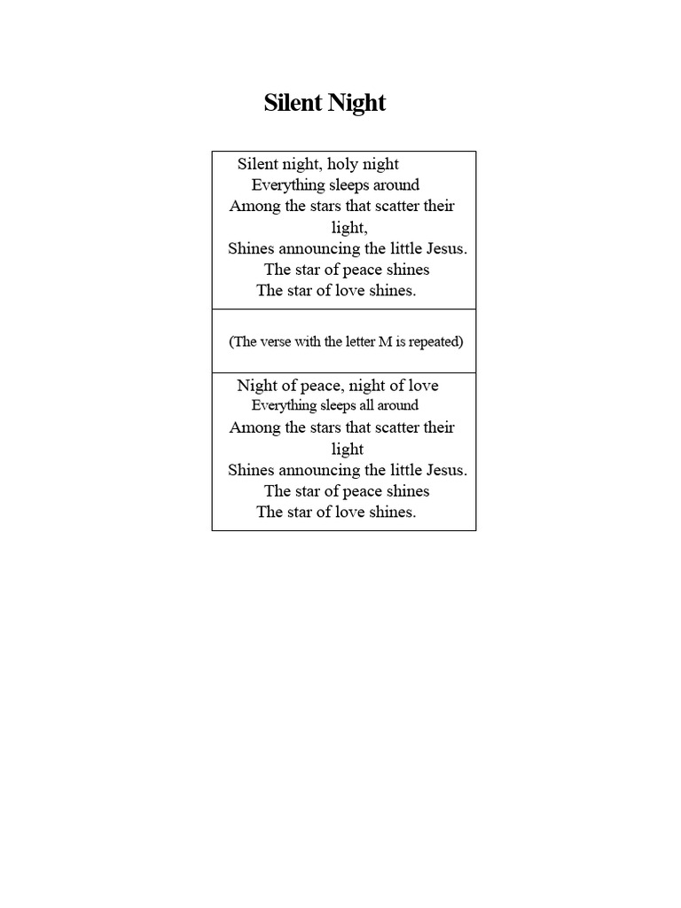 Silent Night: A Christmas Carol | PDF