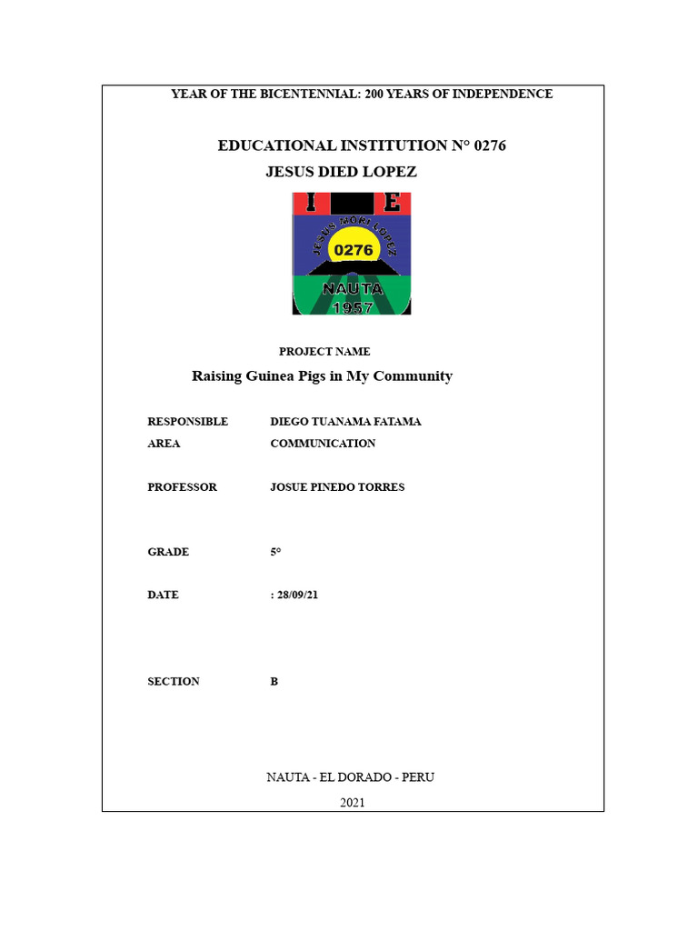Guinea Pig Breeding Project | PDF | Guinea Pig | Selective Breeding