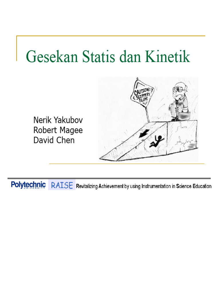 Perbedaan Gesekan Statis dan Kinetik | PDF