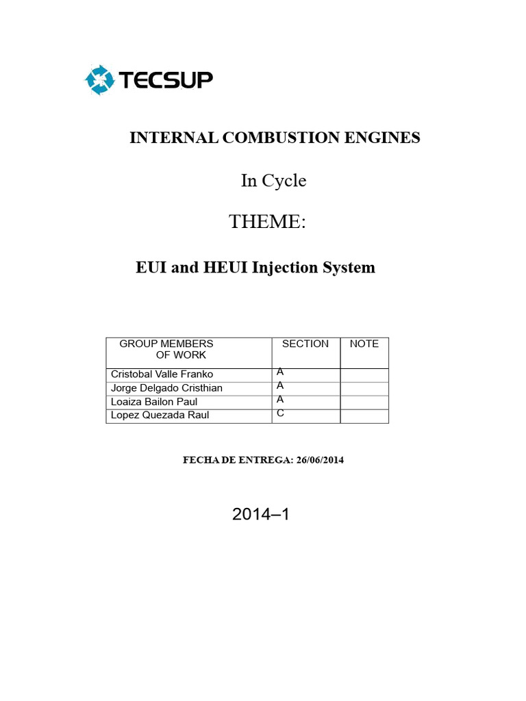 EUI and HEUI Injection Systems Explained | PDF | Fuel Injection | Throttle
