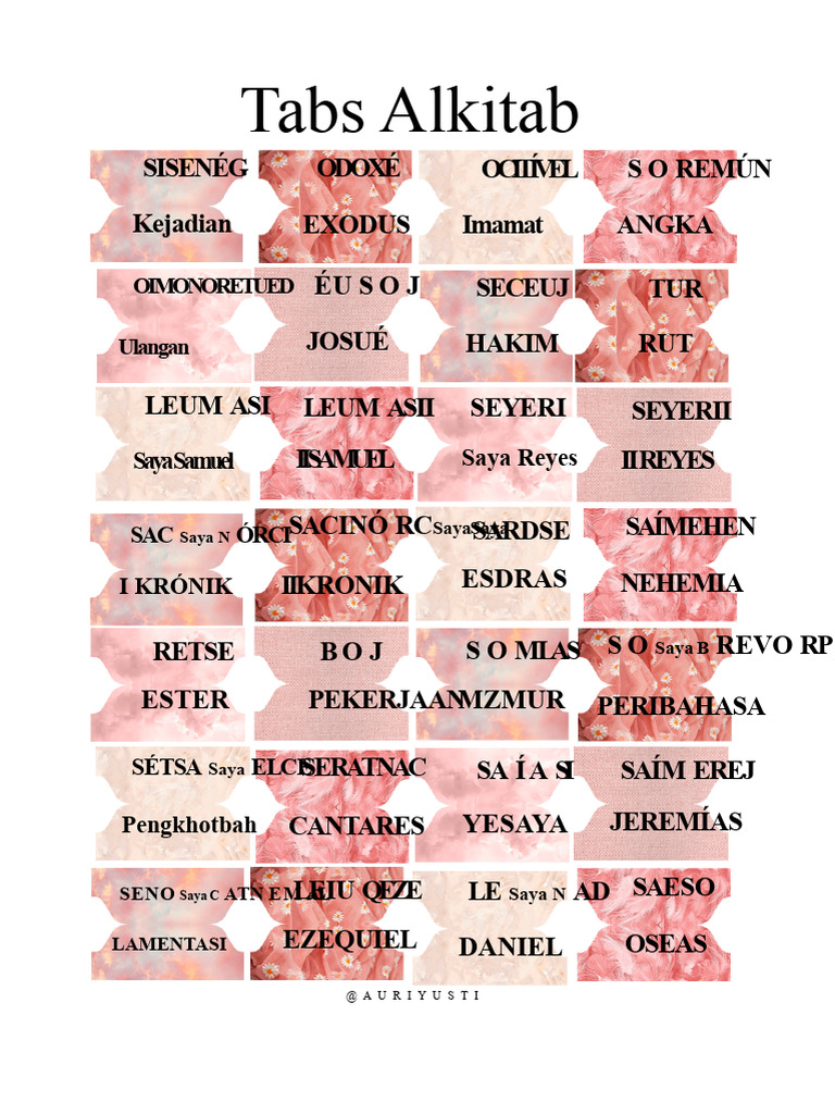 ROSADO - Tab Alkitab | PDF