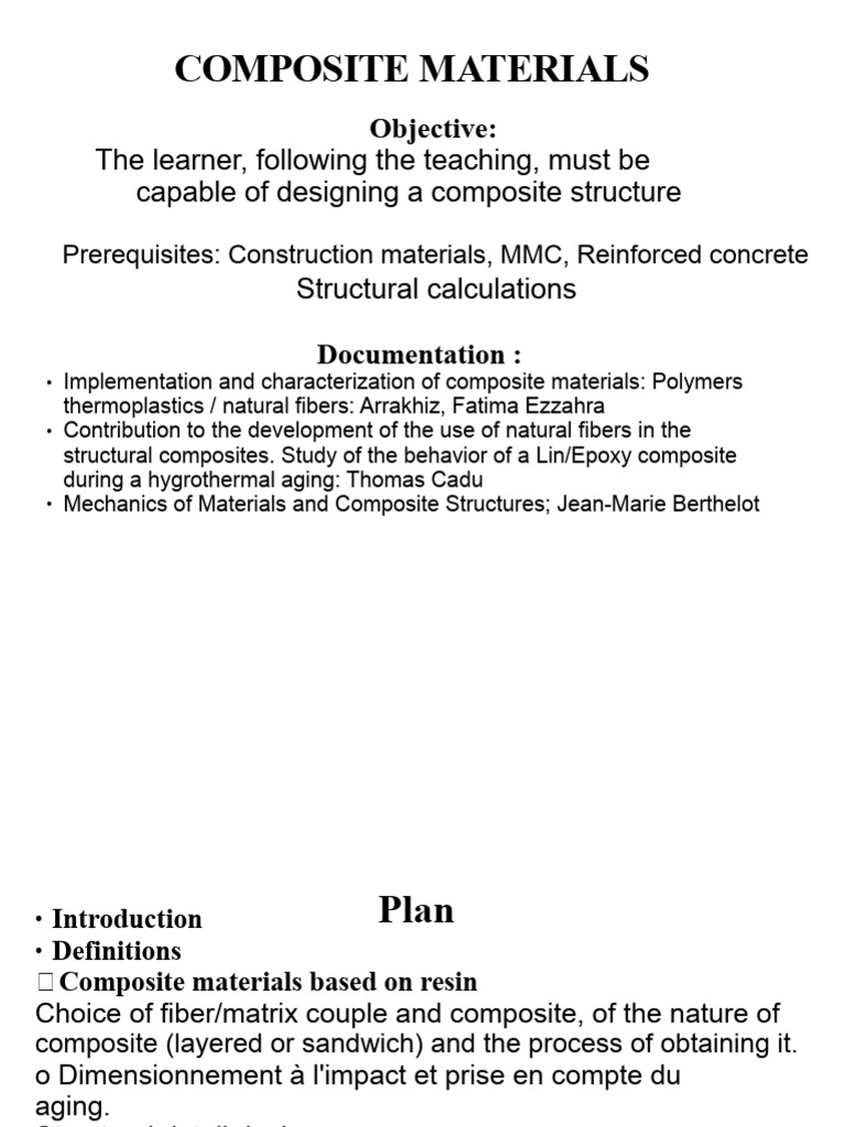 Composite Materials Course 2 | PDF | Composite Material | Thermoplastic