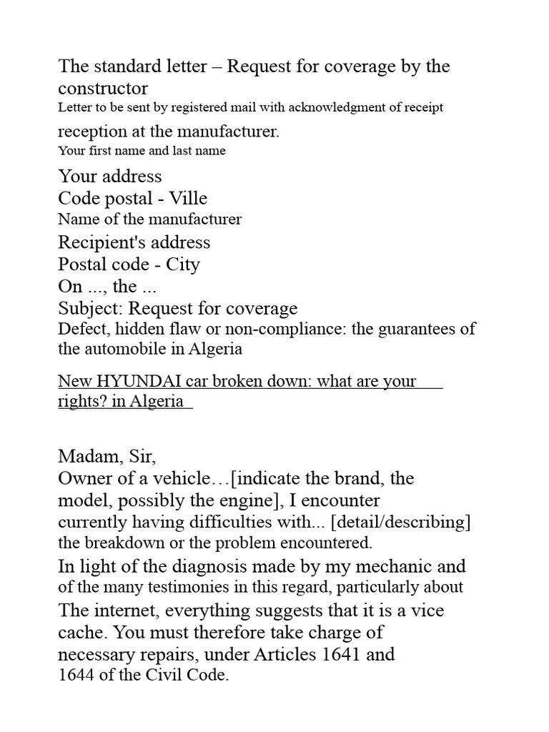 Request For Coverage by The Manufacturer | PDF | Prosecutor