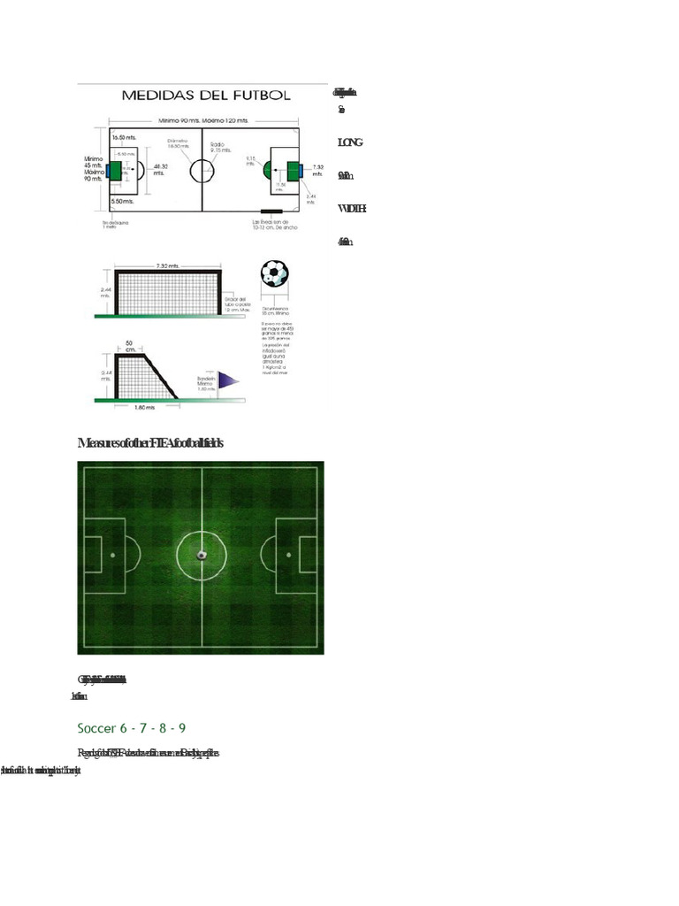 Soccer Field Dimensions for 6-9 Players | PDF | Association Football ...