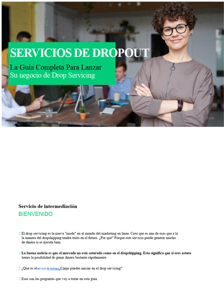 Drop Servicing - La Guía Completa para Crear Su Negocio | PDF | Word ...