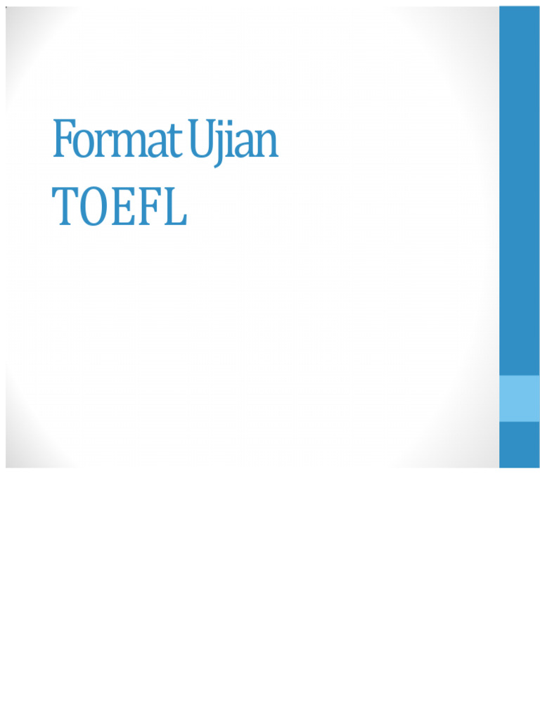 Persiapan TOEFL | PDF