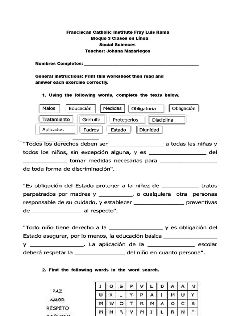 1st Grade Social Studies Worksheet | PDF