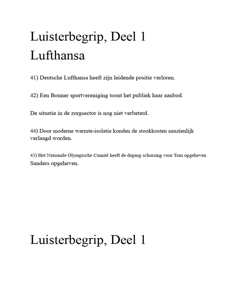 Horverstehen Telc B2. | PDF
