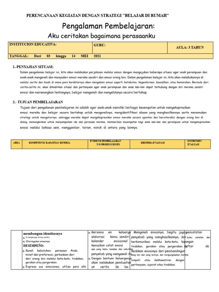 III EXP. 1 MINGGU 3 TAHUN | PDF