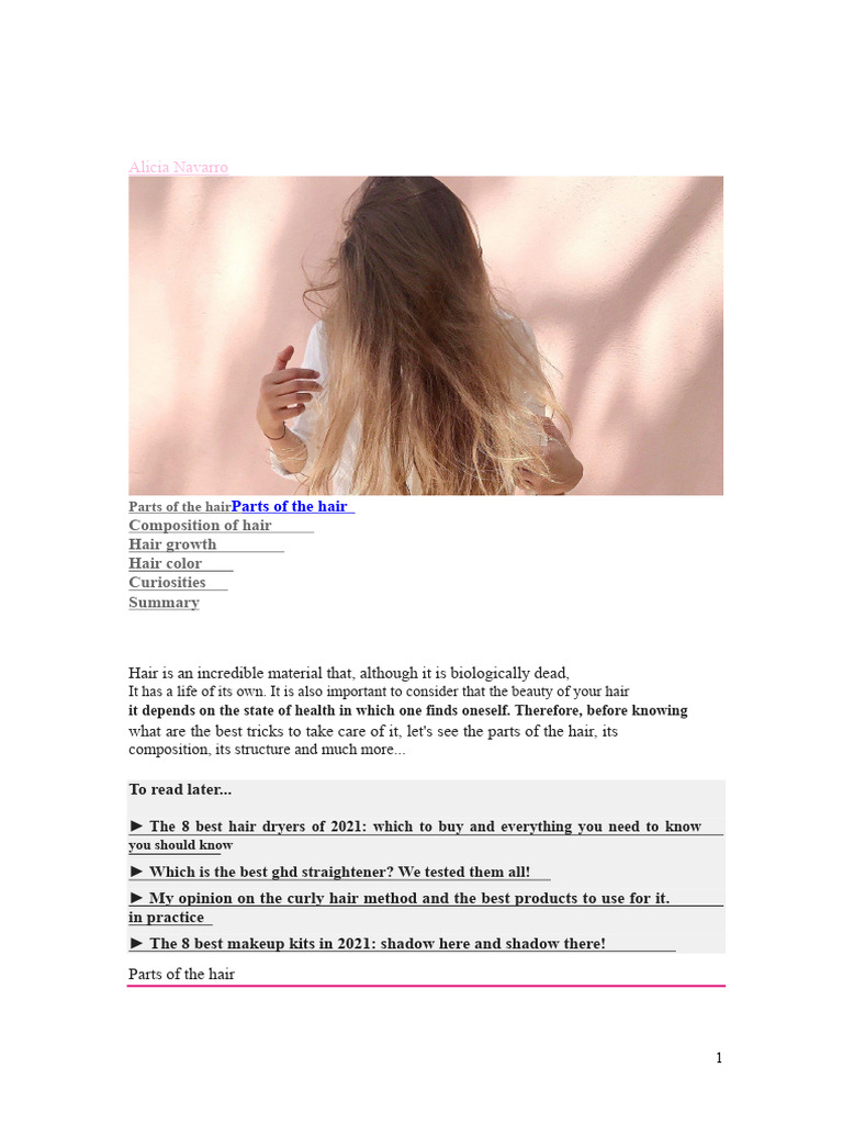Everything You Need To Know About Your Hair 2021 PDF | PDF | Hair ...