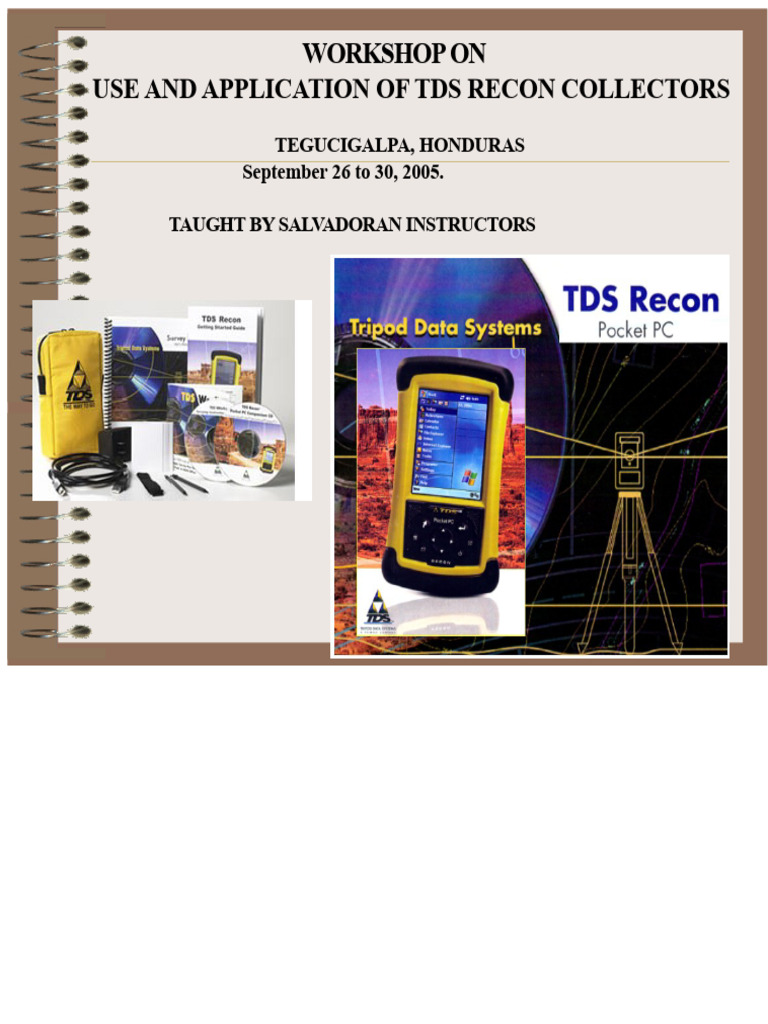 TDS Recon Collector Workshop Guide | PDF | Geodesy | Computer File
