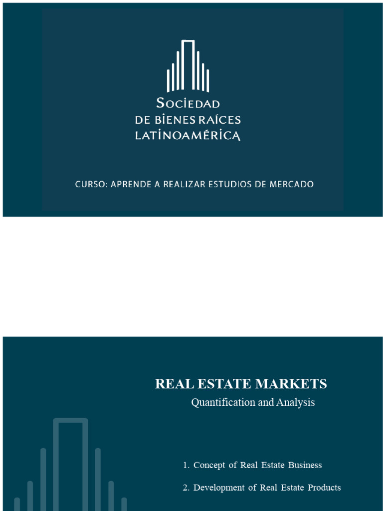 Real Estate Market Studies | PDF | Real Estate | Business