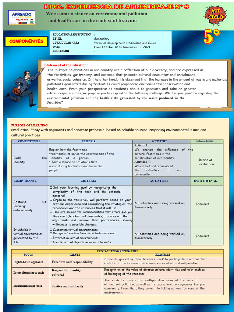 5th EdA 8 - DPCC (4 Weeks) | PDF | Festival | Identity (Social Science)