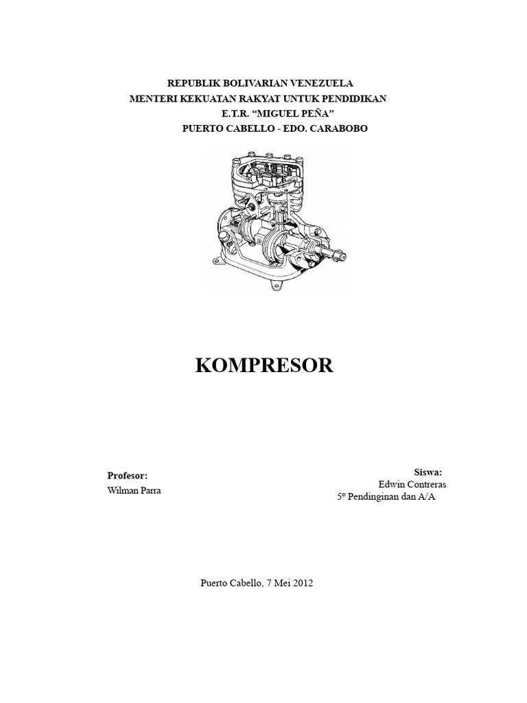 Kompresor Semi-Hermetik Dan Terbuka | PDF
