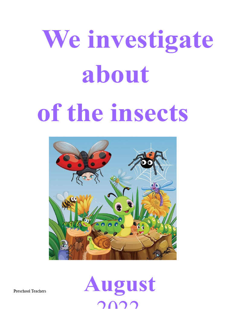 Preschool Insect Investigation Project | PDF | Information | Curiosity