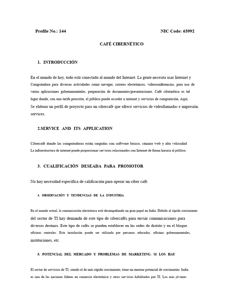 Cafetería Cibernética | PDF | Internet