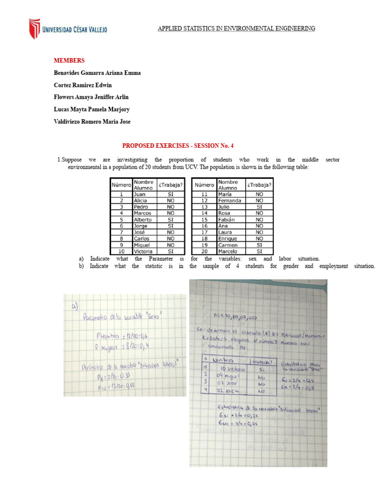 Session 4 Practice | PDF | Sampling (Statistics) | Statistics