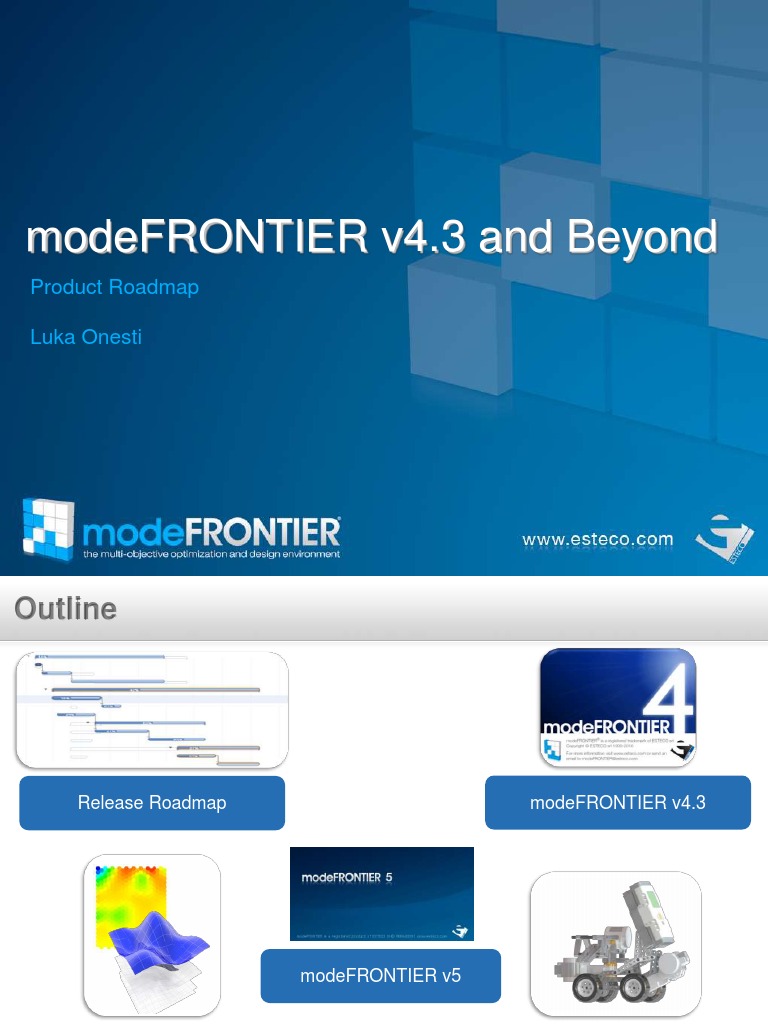 modeFRONTIER v4.3 Product Roadmap | PDF | Sensitivity Analysis ...
