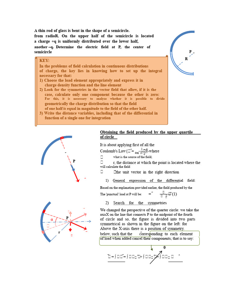 A Thin Glass Rod | PDF | Electric Field | Integral