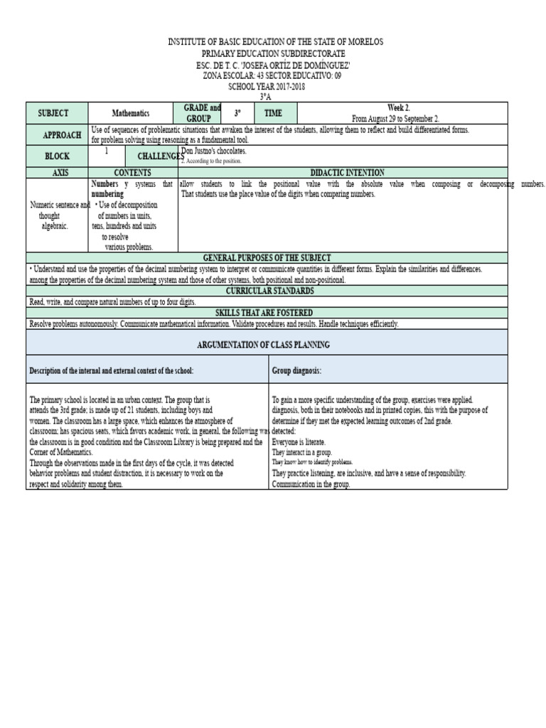 Mathematics 1st Week 3rd Grade | PDF | Mathematics | Multiplication