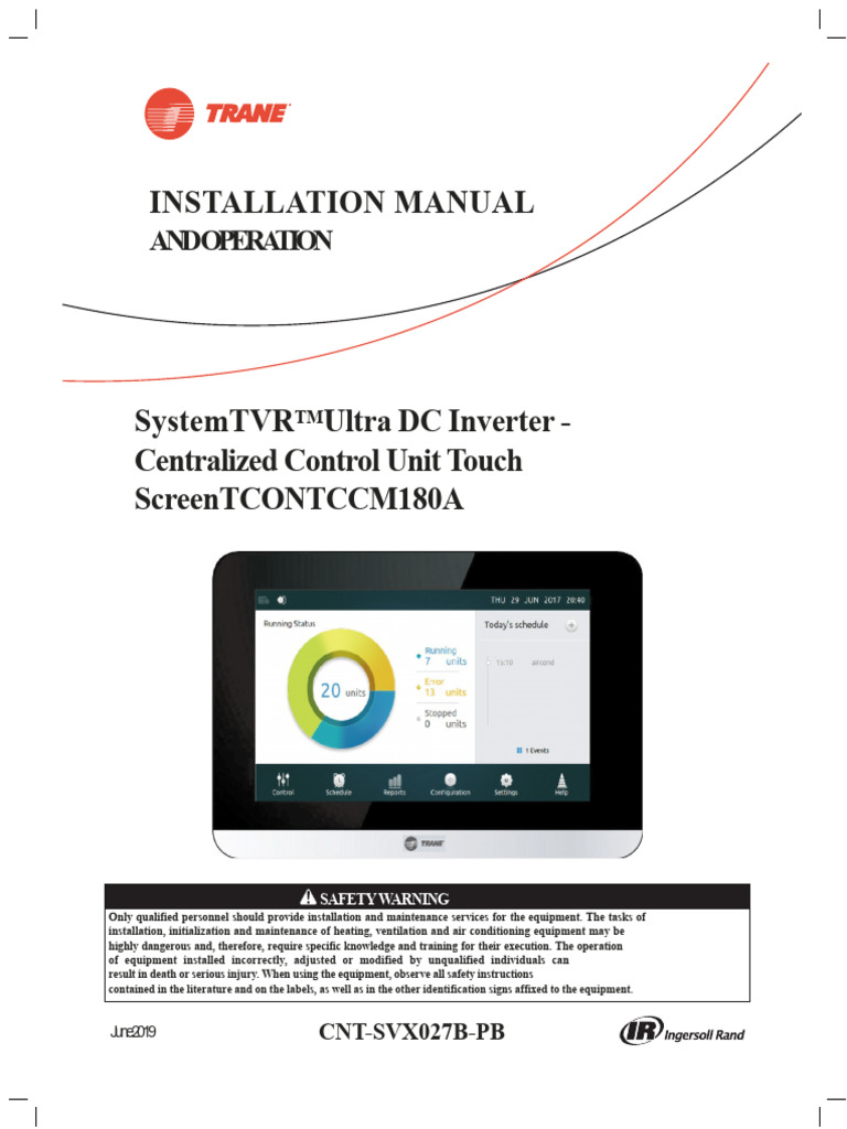 TCONTCCM180 - Iom-Pb-Vrf-Centralized-Control-Tvr-Ultra-50-60hz ...