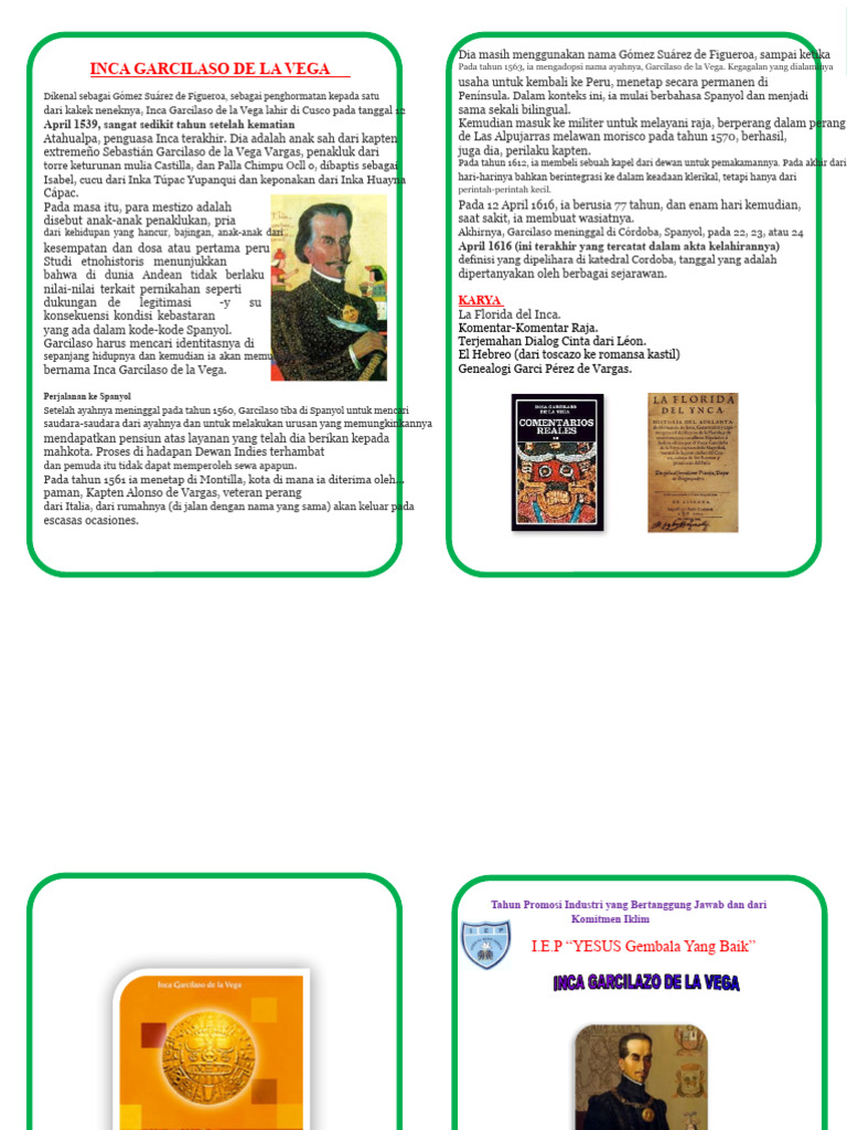 Inca Garcilaso de La Vega Diptik | PDF